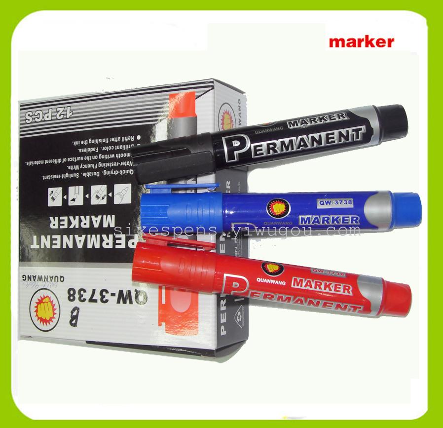 Supply Permanent marker pen , 12pcs/box， stationery ， jumbo-