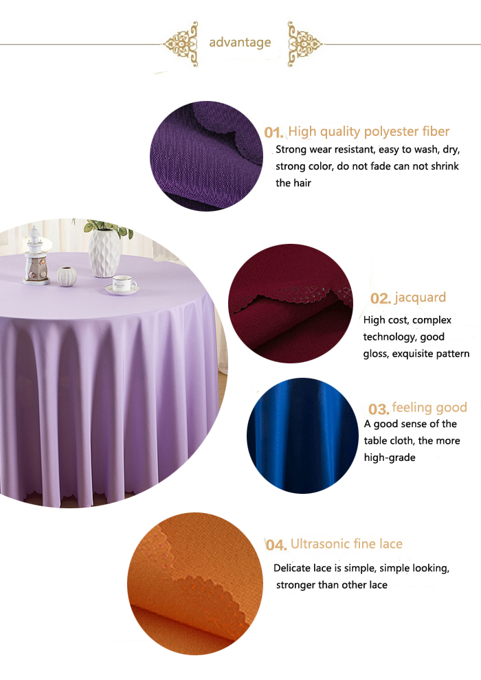 Supply hot selling Hotel dining room table cloth top table cloth ...