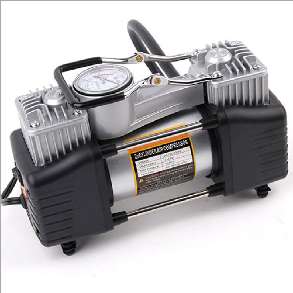 Supply Car air pump with double cylinder metal car tire pump car ...