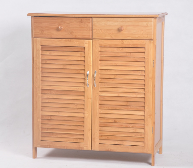 Supply Factory direct sale double drawers shoe cabinet nanzhu shoe ...