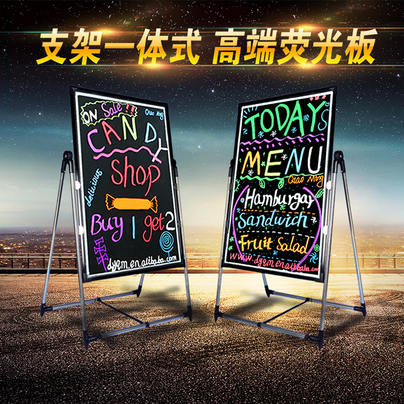 Supply Led electronic fluorescent board advertising board 60 80 writing ...