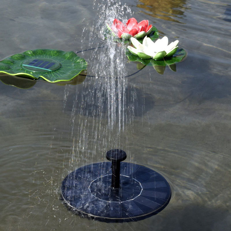 Supply Solar fountain floating water solar fountain landscape floating ...
