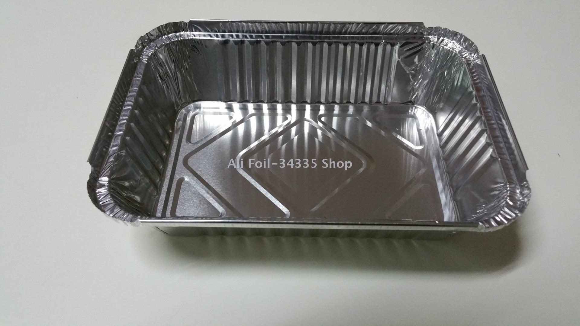 disposable aluminum foil lunch box plate take-out box aluminum foil ...