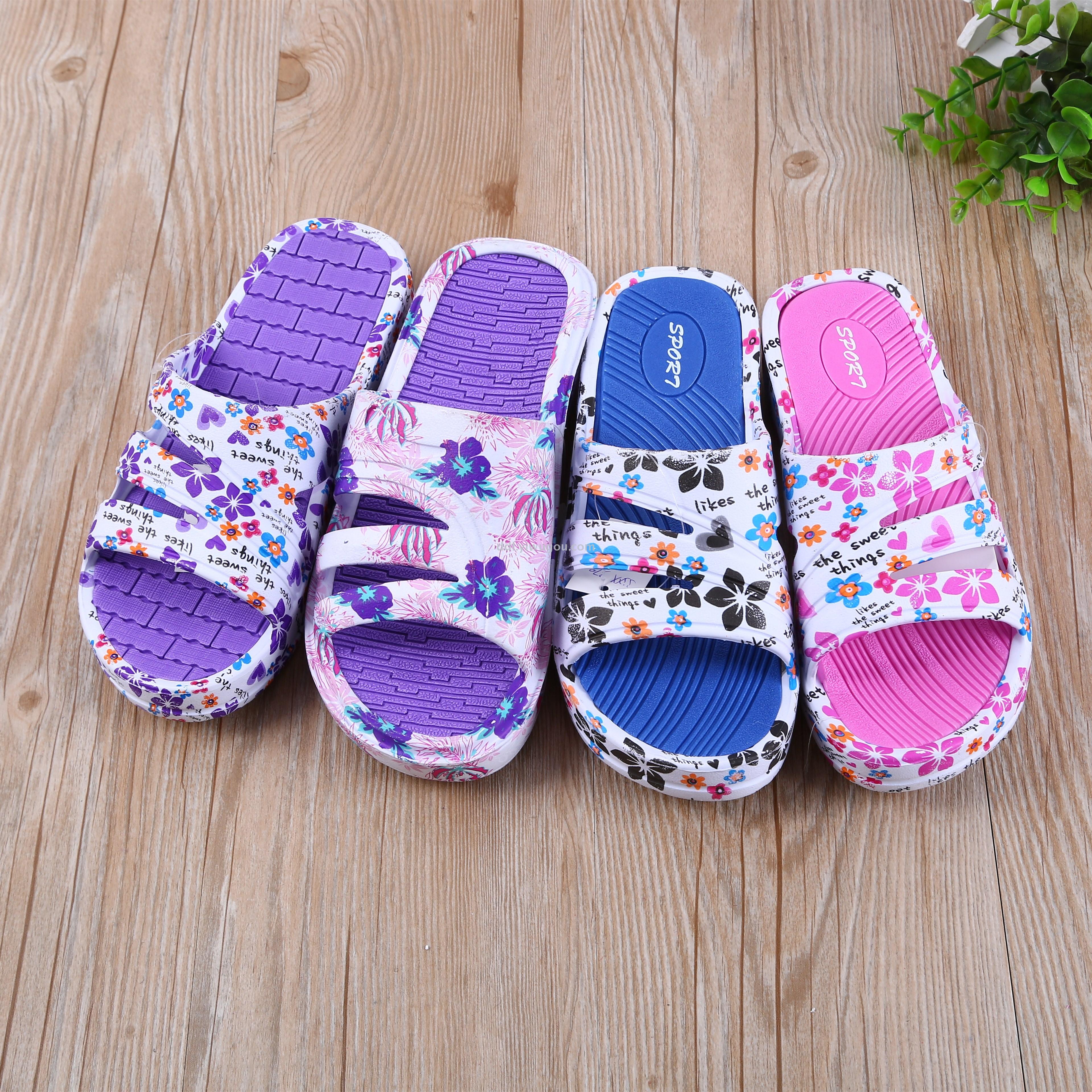Supply Slippers wholesale summer plastic anti-skid bathroom slippers ...