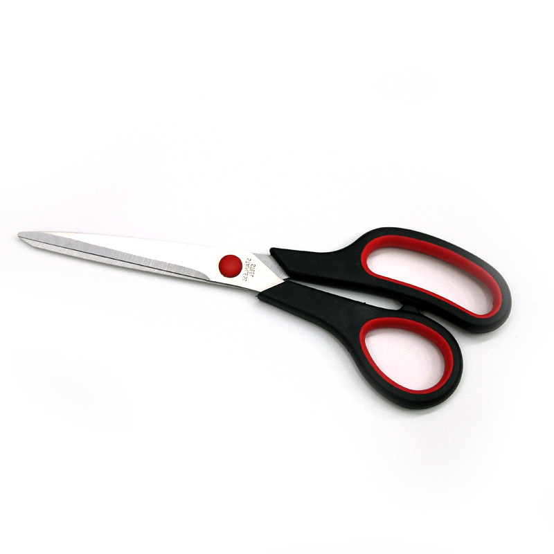 Supply Stainless steel office scissors color rubber rubber handle paper ...