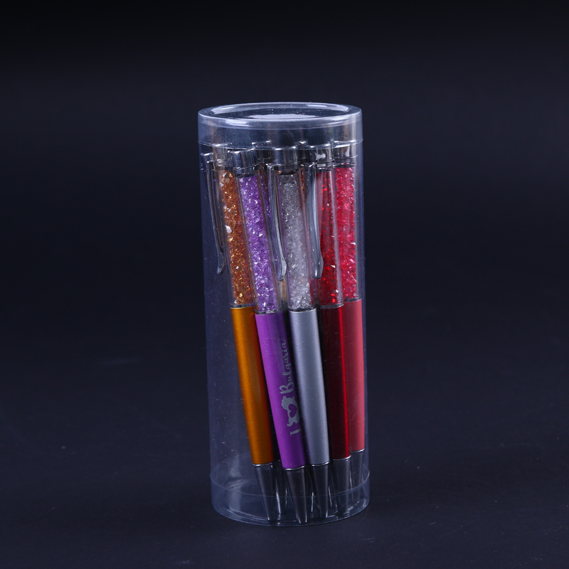 Supply Transparent cylinder pencil holder pencil writing brush storage ...