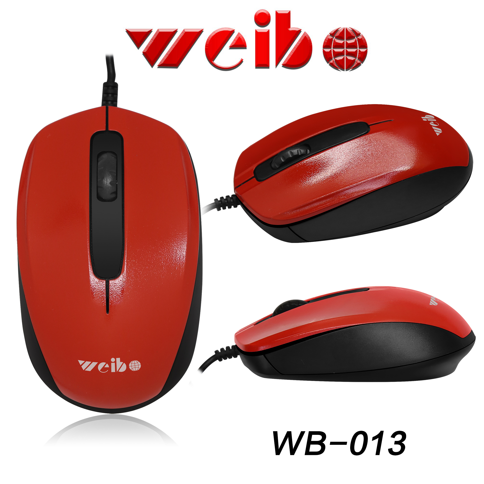 Supply Weibo weibo spot sale ordinary line optical mouse 2000dpi ...