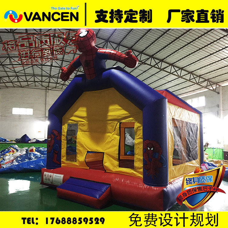 Supply Manufacturers of hot - selling spider-man castle inflatable ...