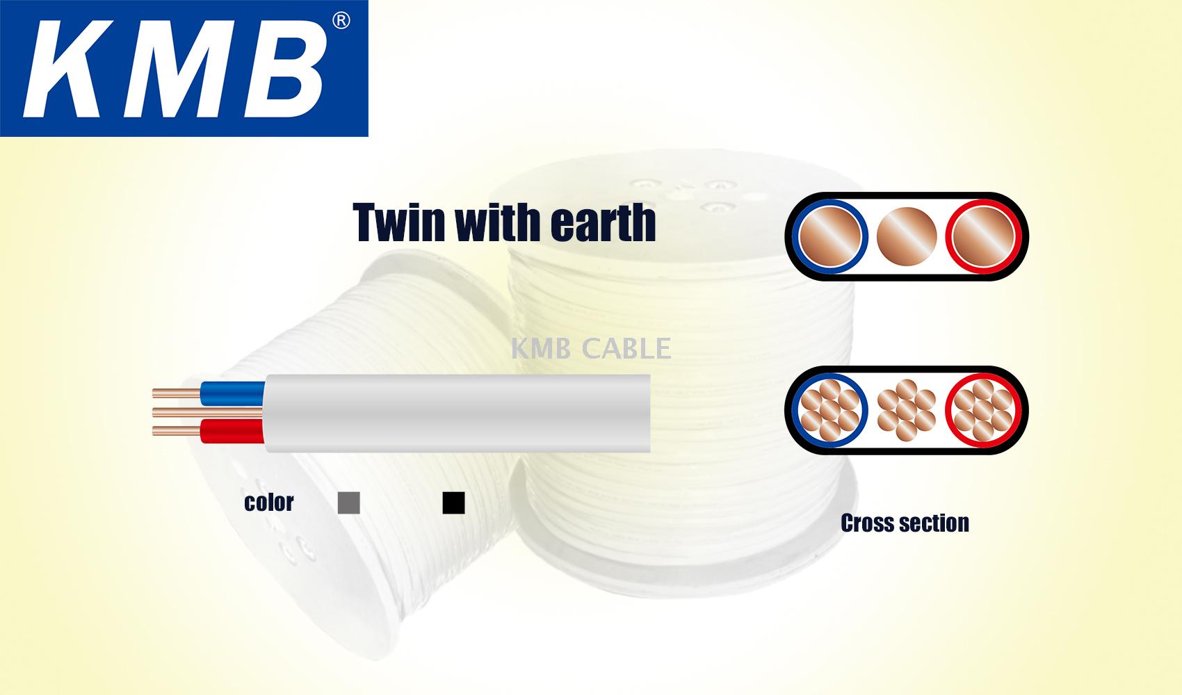 电线扁护套 KMB CABLE BVVB+E_KMB 电线电缆_义乌购