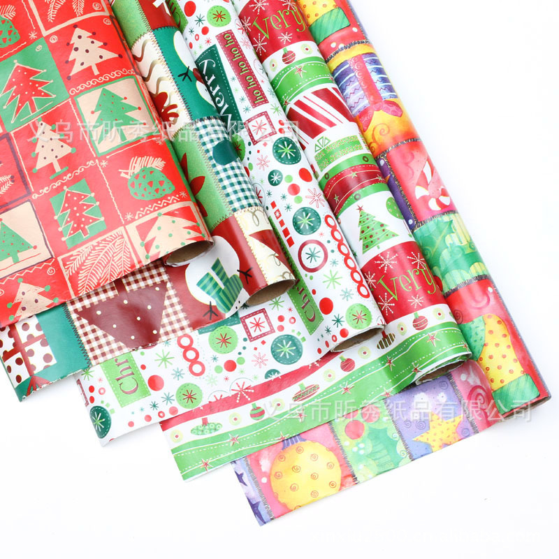 Supply Manufacturers direct Christmas series gift wrapping paper light ...