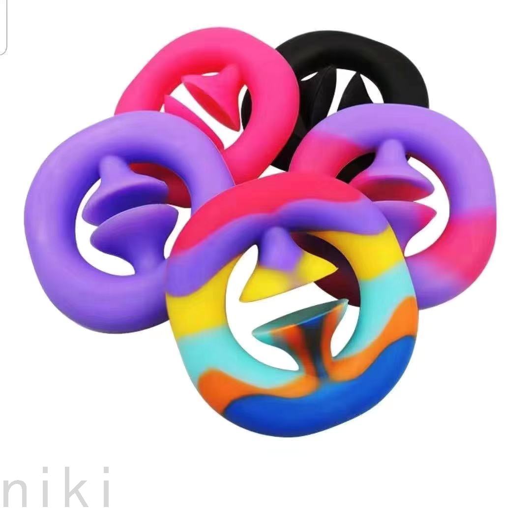 SNAPPERZ 硅胶握力器解压发泄感官fidget toy五指力量儿童握力圈_义乌怿心爆款玩具_义乌购