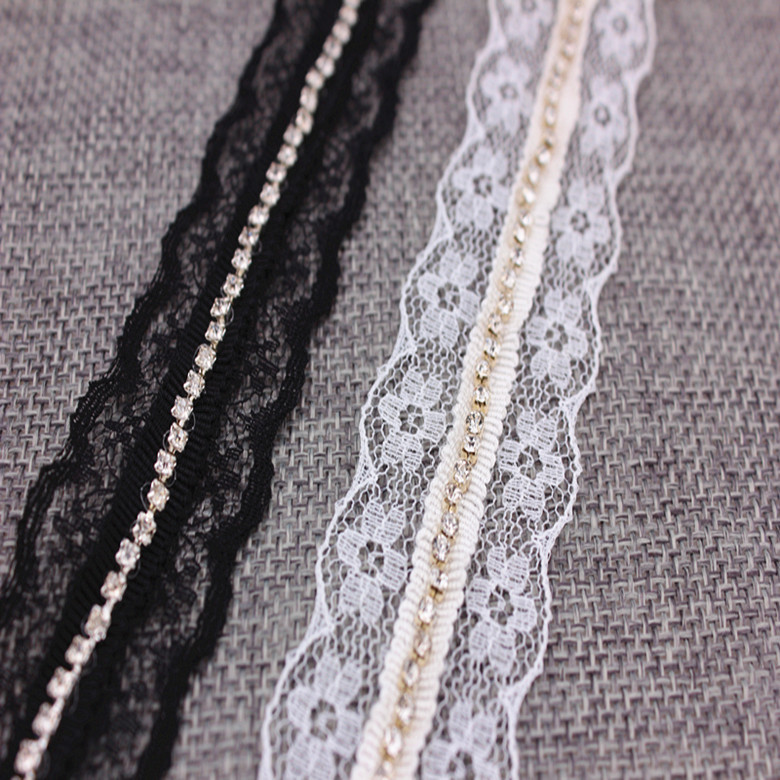 Factory Direct Supply Non-Elastic Lace Diamond-Embedded Chain Lace 2 ...
