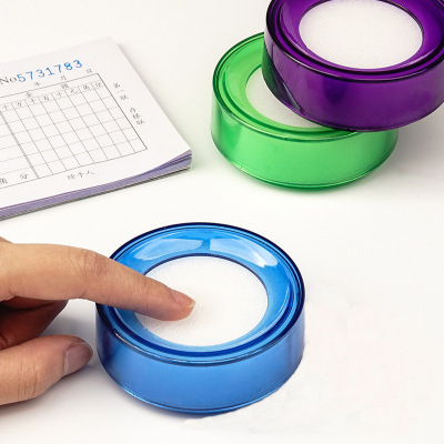 Supply Wet Hand Count Money Cash-Counting Wax Money Sponge Container ...