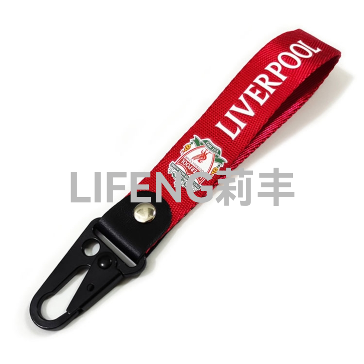 liverpool real madrid chelsea paris football team woven belt keychain ...