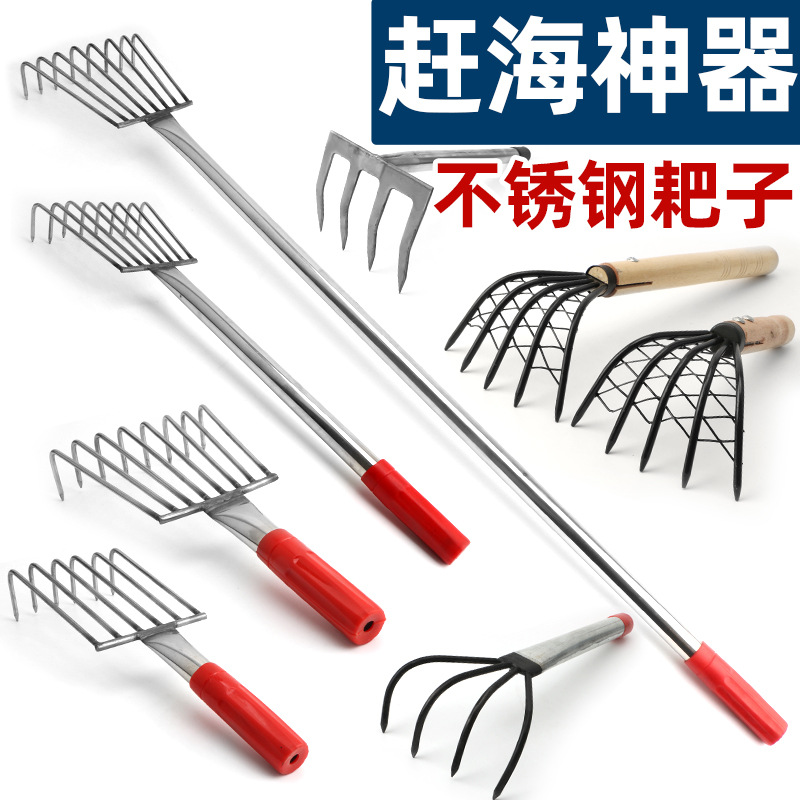 Supply Seaside Beach Rake Shell Clam Digging Oyster Crab Chopsticks ...